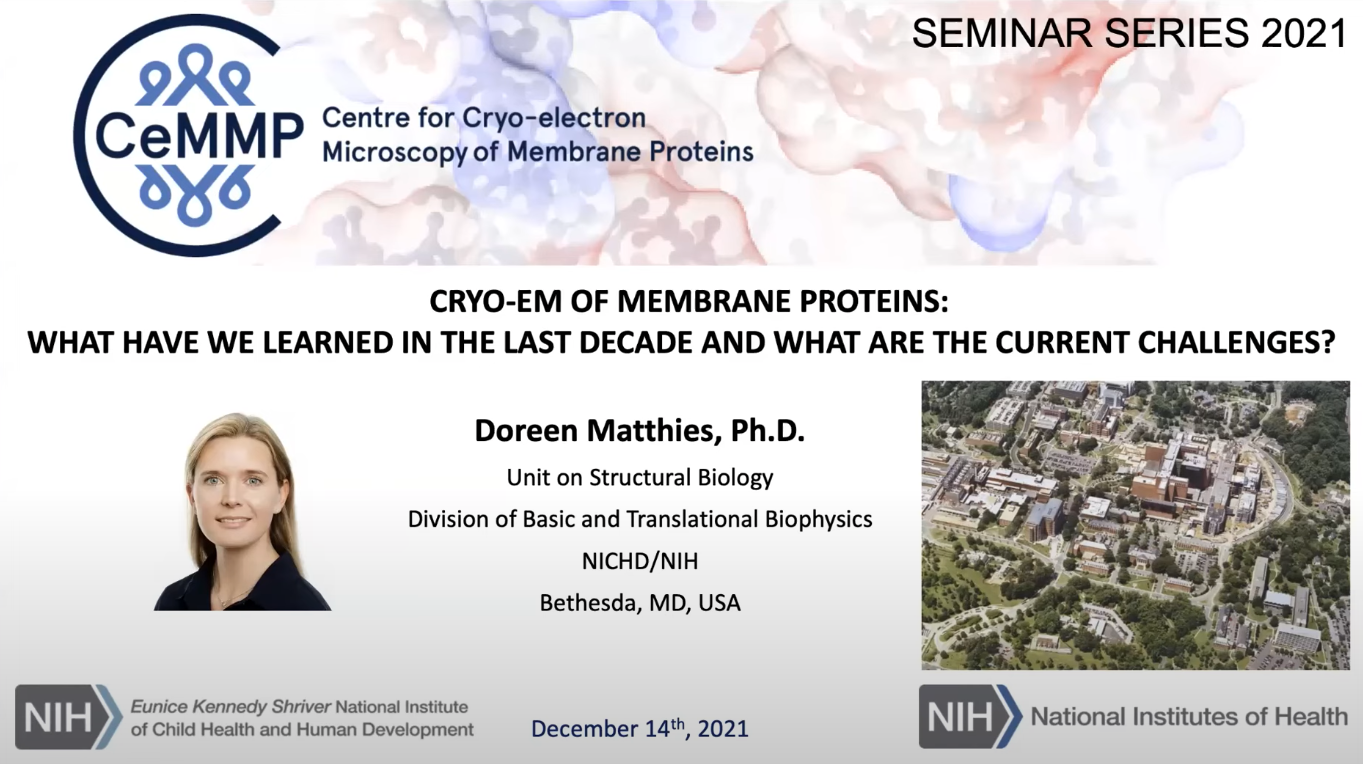 CCeMMP Seminar Series – Dr. Doreen Matthies December 2021 | CCeMMP